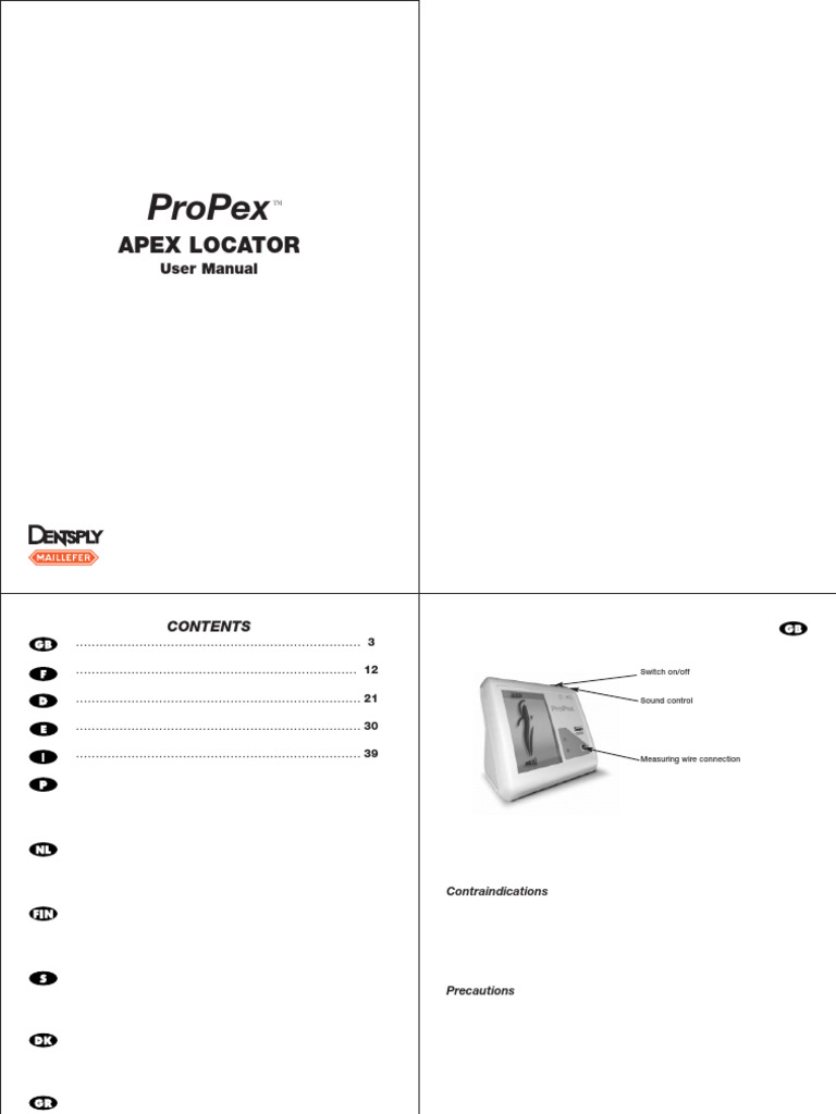 ProPex Apex Locator User Manual | PDF | Electrical Engineering ...