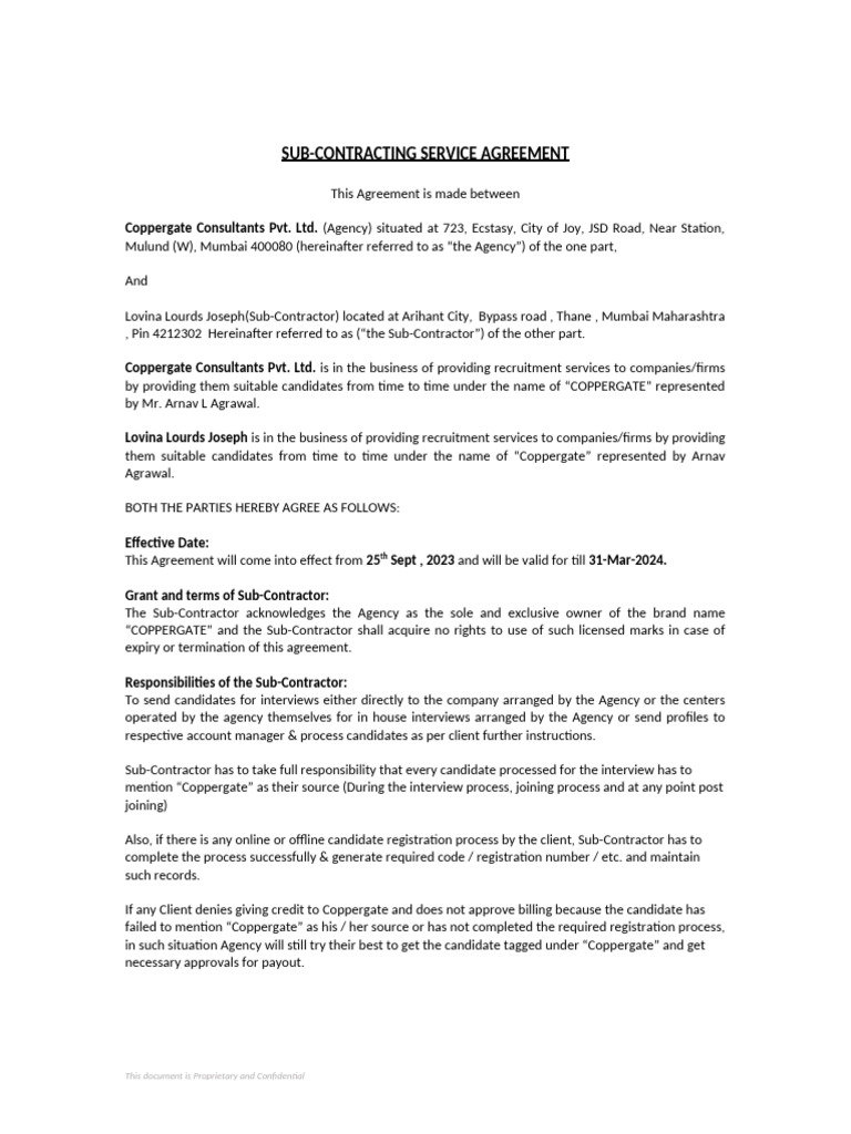 Channel Partner (Lateral) - Agreement Draft (Lovina) | PDF | Payments ...