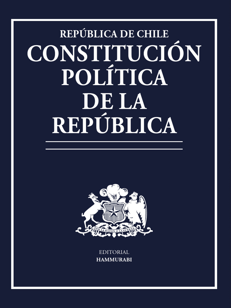 Constitución Política de La República de Chile | PDF | Legislador ...