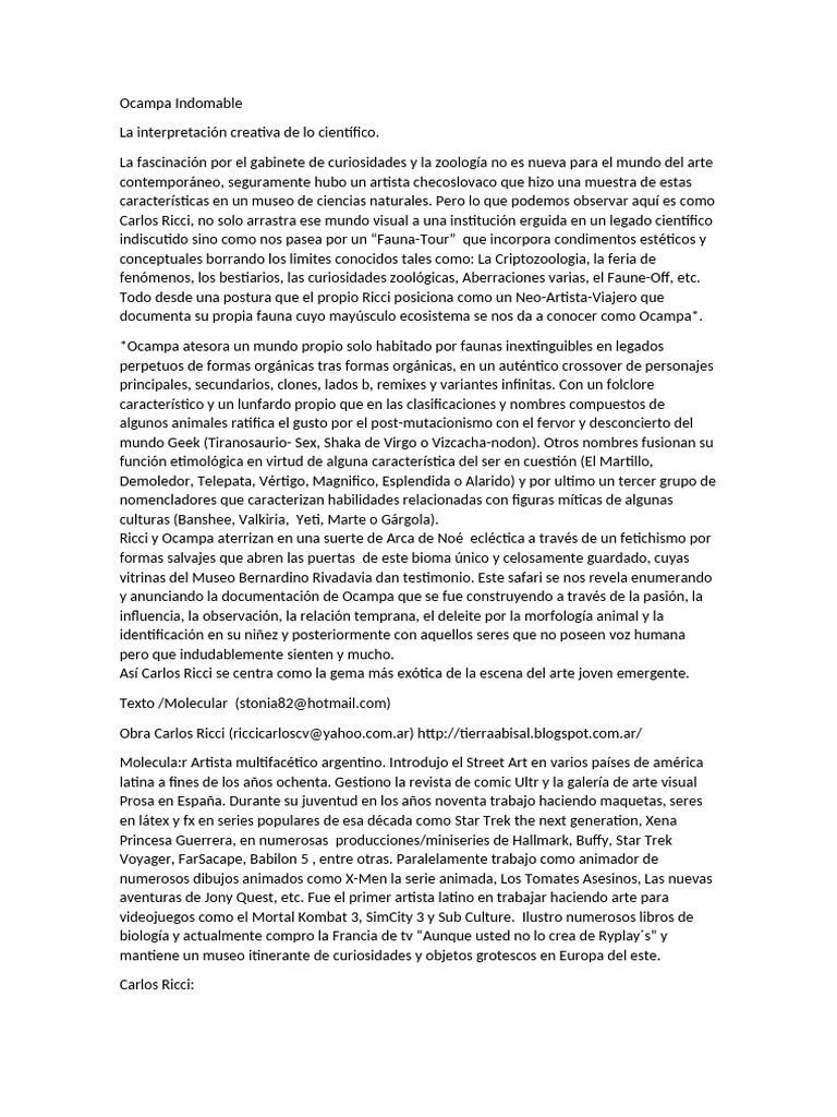 Ocampa Indomable | PDF