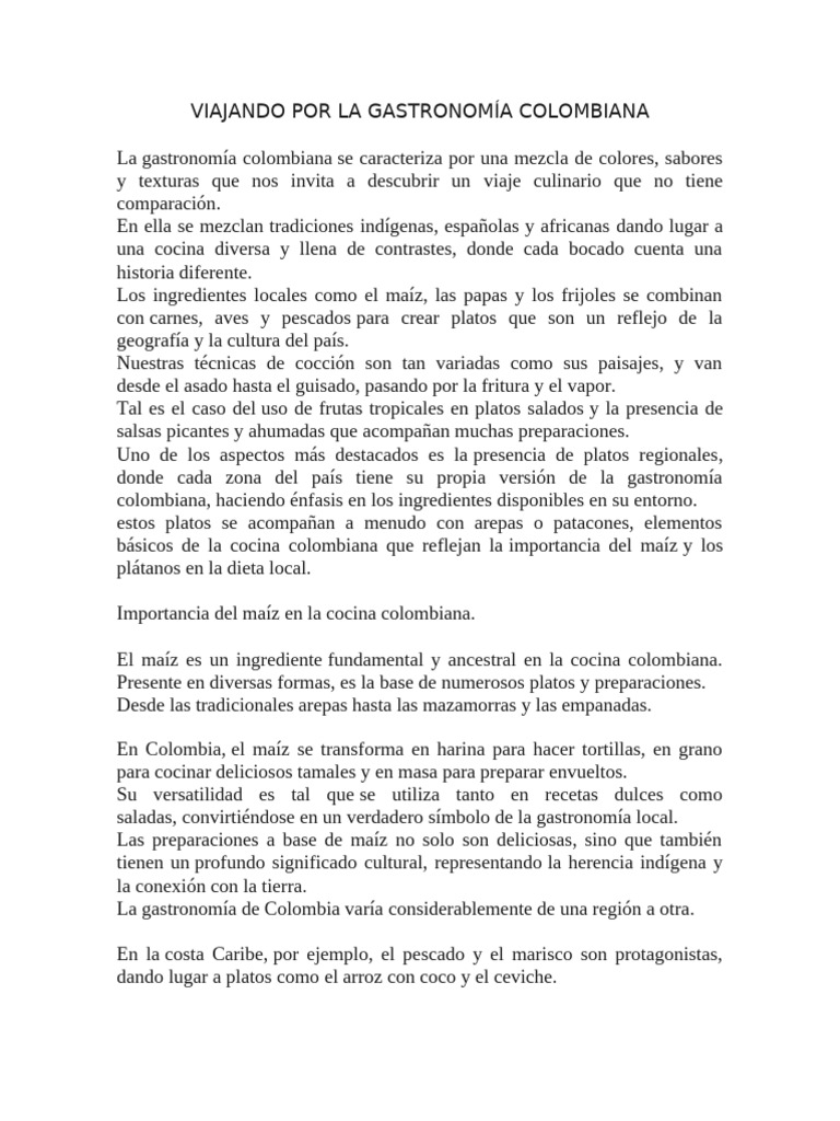 Revista Cocina Colombiana SENA | PDF | Maíz | Cocina