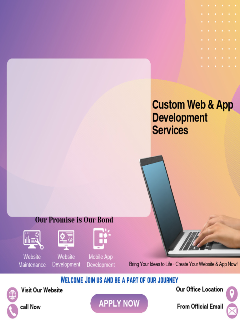 Purple and Yellow Modern Website Development Solution Instagram Post ...
