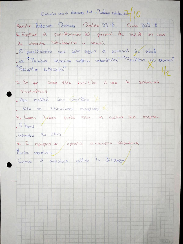 Contacto Con El Docente. Román Anderson (1) | PDF