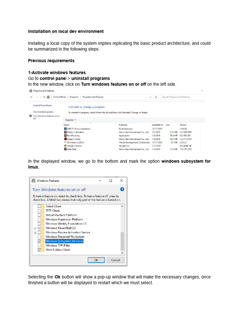 Installation Local Dev Env - Windows | PDF | Php | Postgre Sql