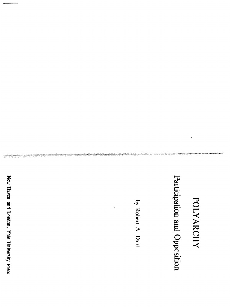 DAHL Polyarchy Chapters 1 3 9 | PDF