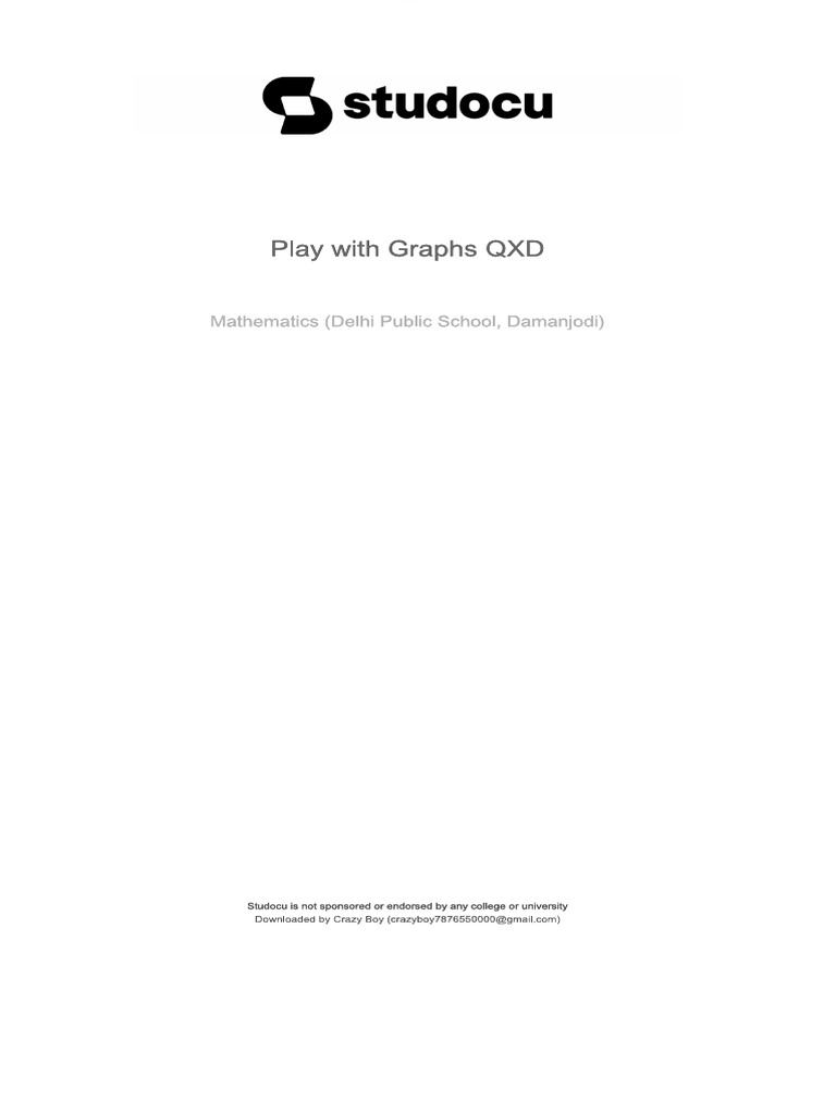 play with graphs | PDF