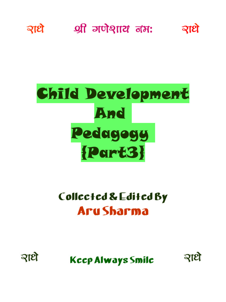 child-development-and-pedagogy-part3-keep-smile-__ | PDF | Teachers ...