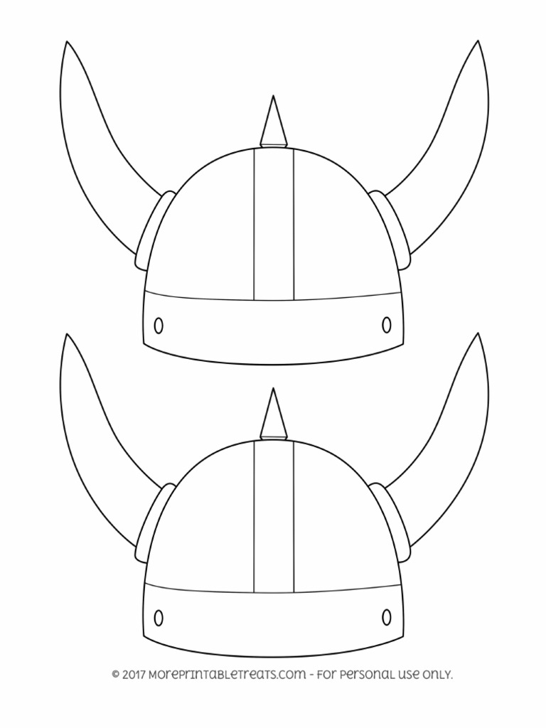 Viking Helmet Template Medium | PDF