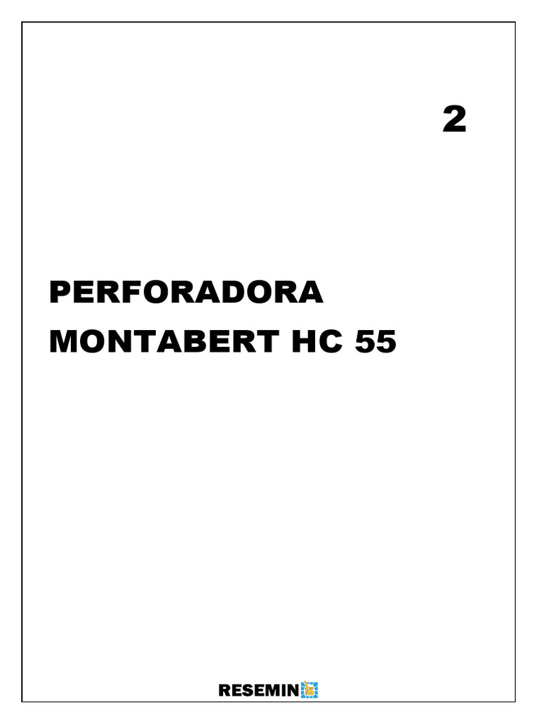 Mantenimiento Perforadora Montabert HC 55 | PDF | Ingeniería mecánica