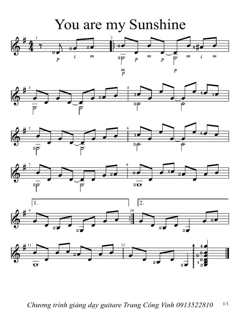 You Are My Sunshine | PDF