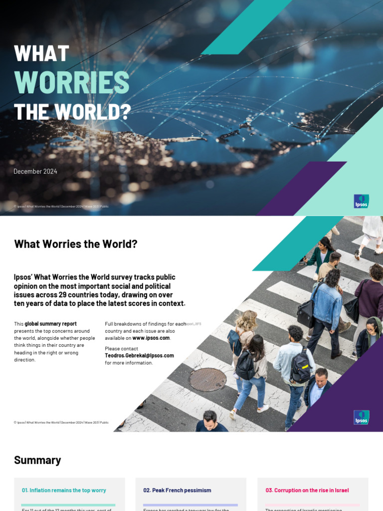What Worries The World December 2024 | PDF | Unemployment | Economic ...