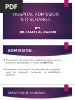Nursing Admission and Discharge Guide | PDF | Patient | Hospital