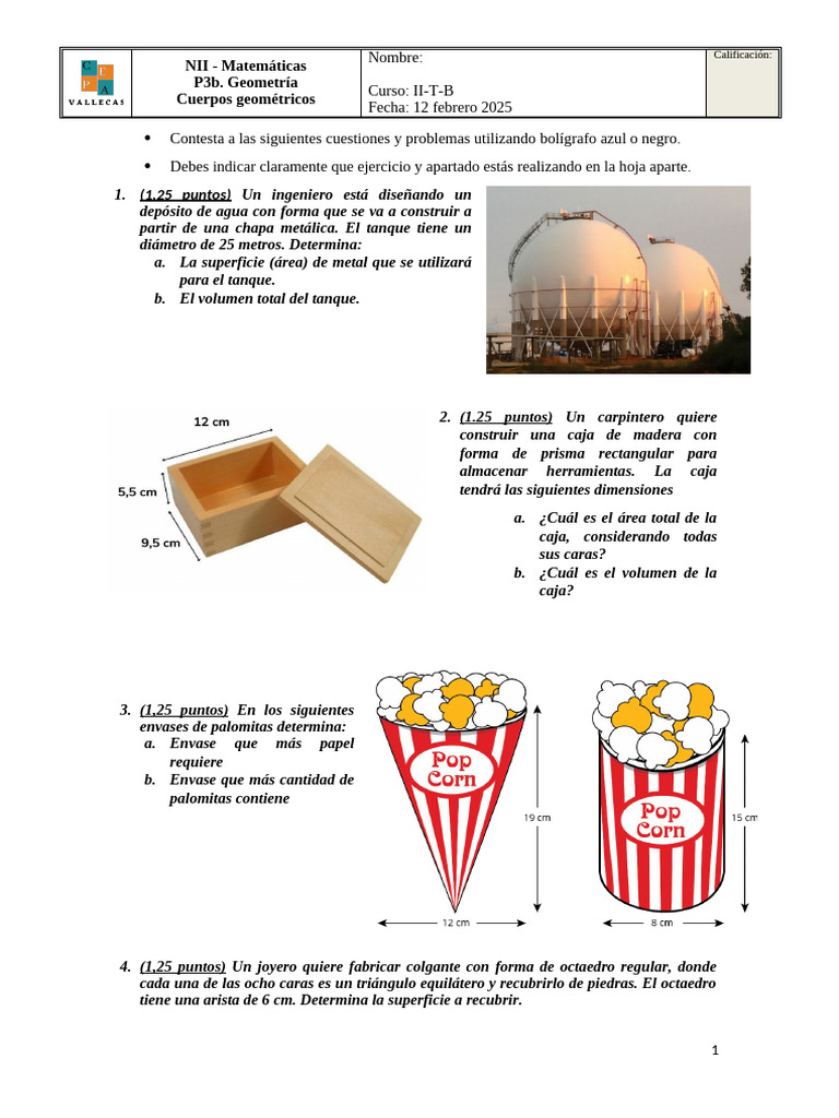 Ex 3b. Geometría IIB | PDF