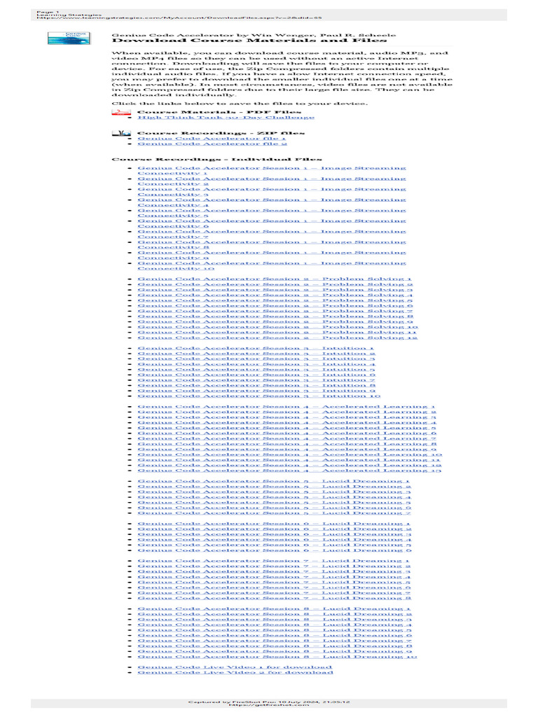 00-Course Materials and Files | PDF | Computer File | Streaming Media