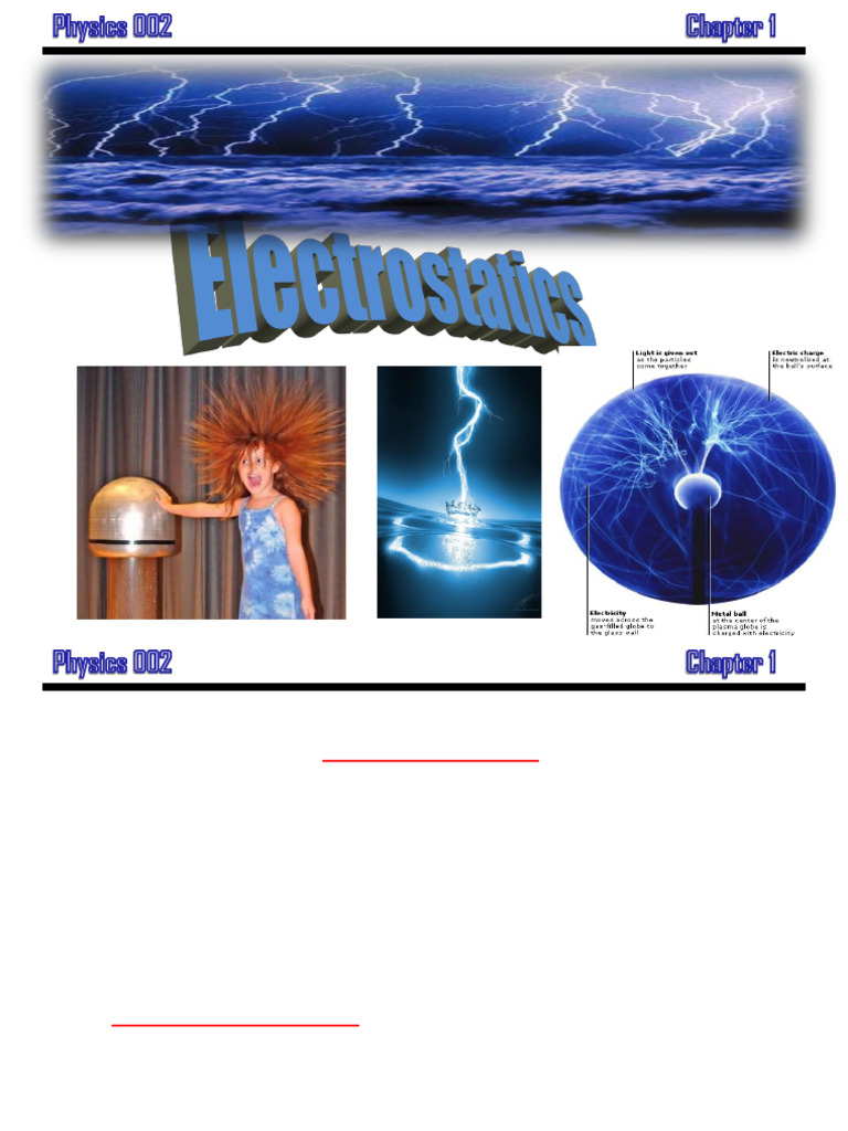 Phy CH 1 | PDF | Electric Charge | Force