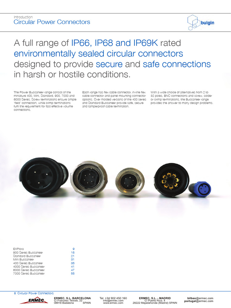 Circular Power Connectors | PDF | Electrical Connector | Electrical ...