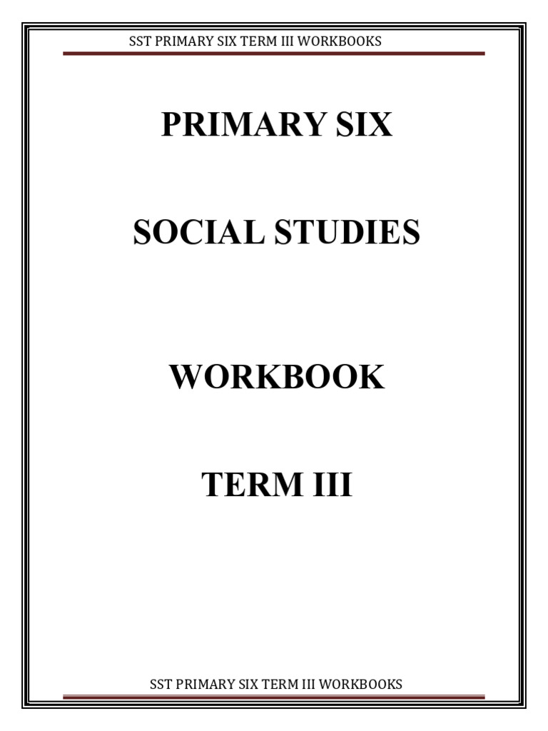 p6 Term 3 SST Work Book | PDF | David Livingstone | East Africa