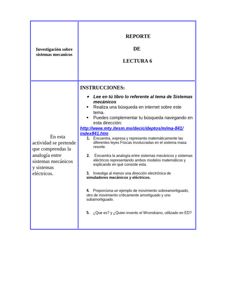 Reporte6 ED Enero Mayo 2011 | PDF