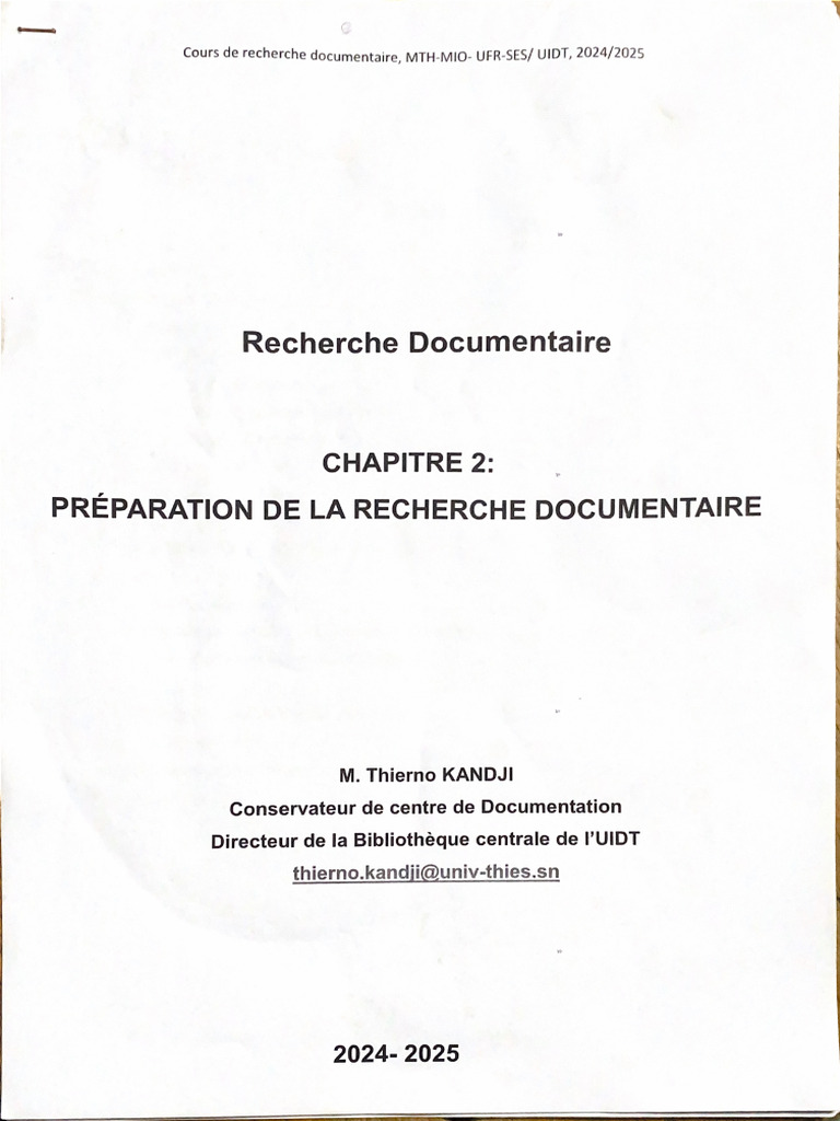 Document Scanné 3 RECHERCHE DOCUMENTAIRE | PDF