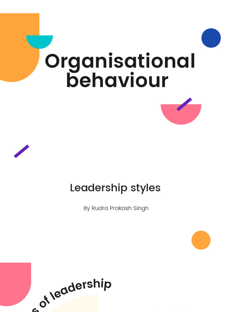 Organisational Behaviour | PDF | Leadership | Control (Social And ...