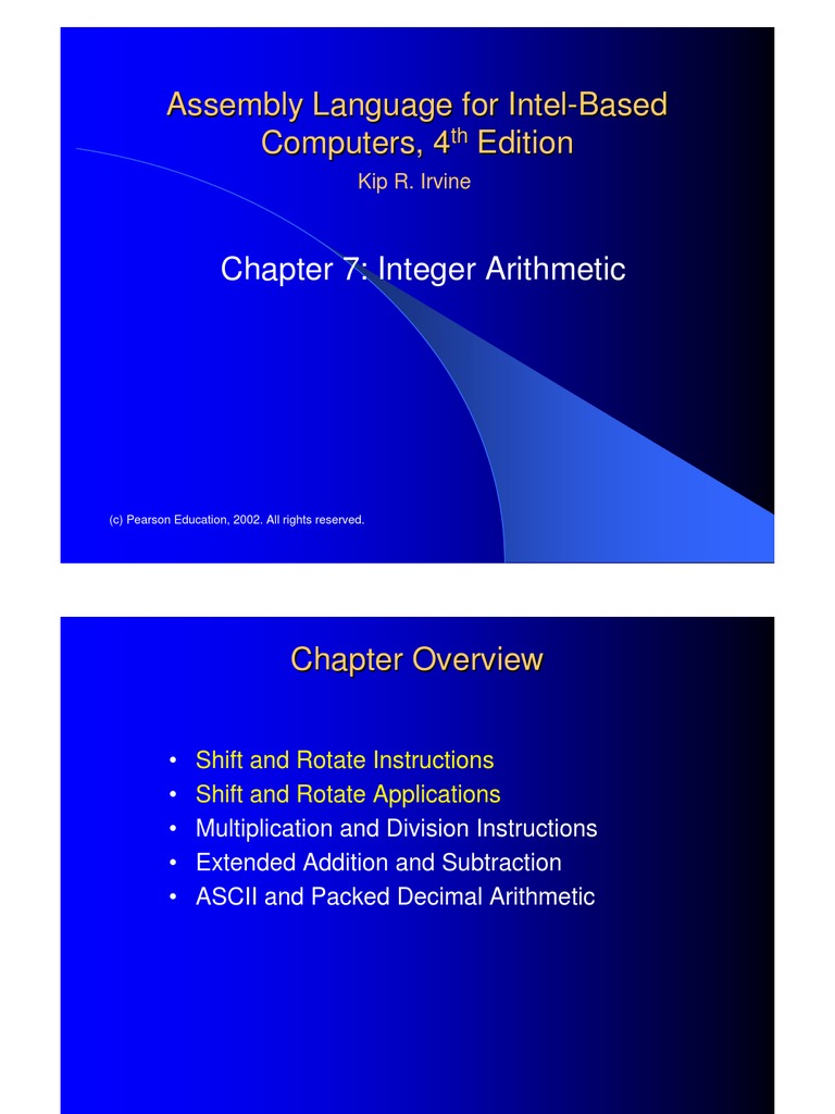 Chapt 07 Par Ti Solve | PDF | Assembly Language | Integer (Computer Science)