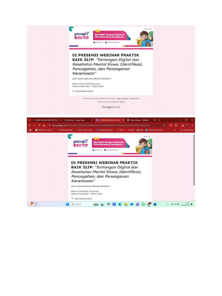 Wisnu Samodra - 210811612420 - Foto Penyerahan - Webinar Tantangan ...