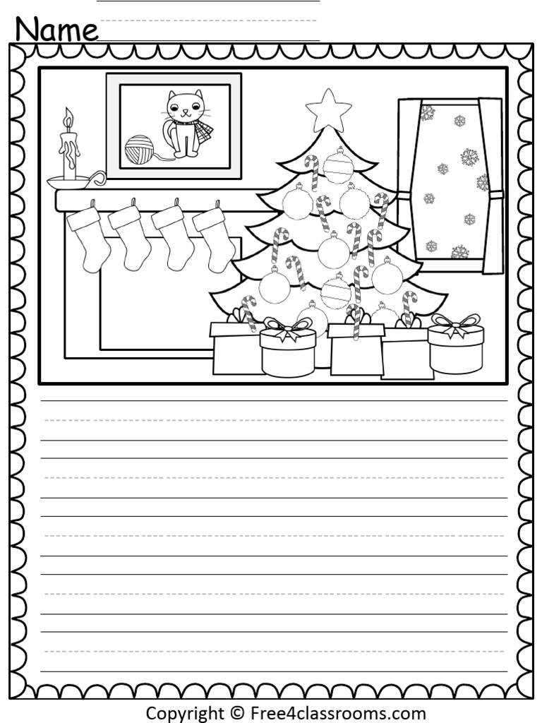 X-mas writing page | PDF
