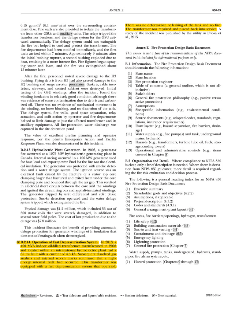 Ext NFPA 850 - D.2.14 Ejemplo de Operacion 2013 | PDF | Transformer ...