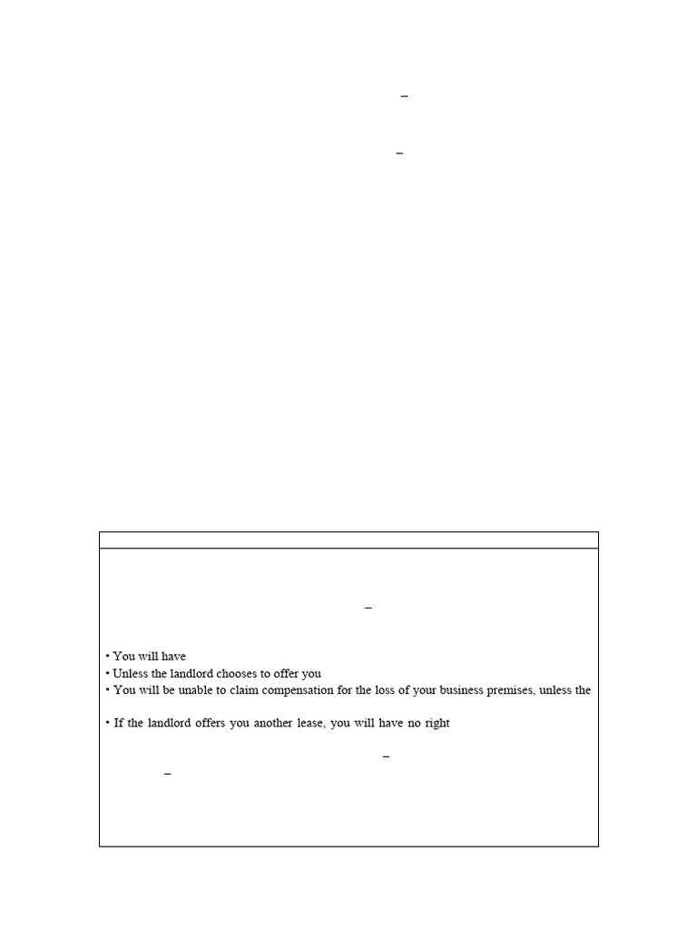 Agreement To Exclude Security of Tenure - Statutory Declaration by ...