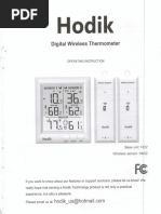 HTC-2 Temperature and Humidity Meter Manual | PDF