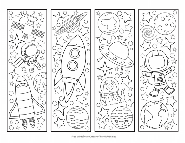 Outer Space Bookmark | PDF