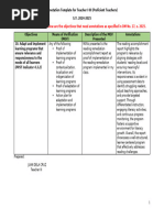 IDP Sample | PDF | Teachers | Learning