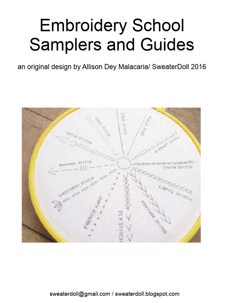 Embroidery School Samplers | PDF