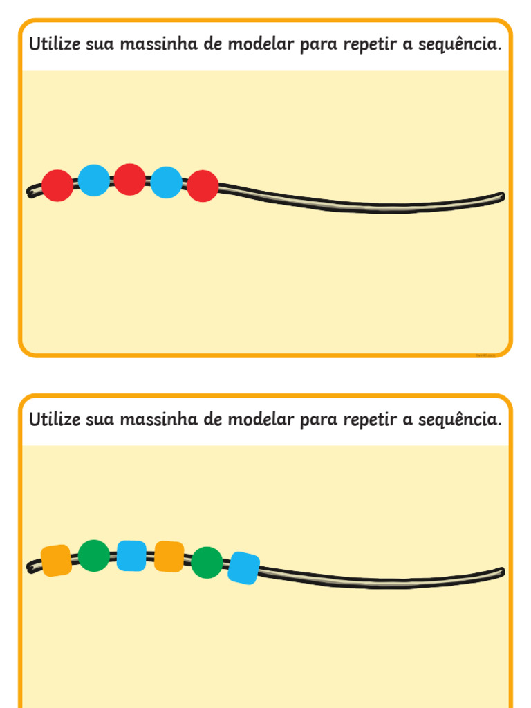 Atividade Sequencia de Massinha | PDF