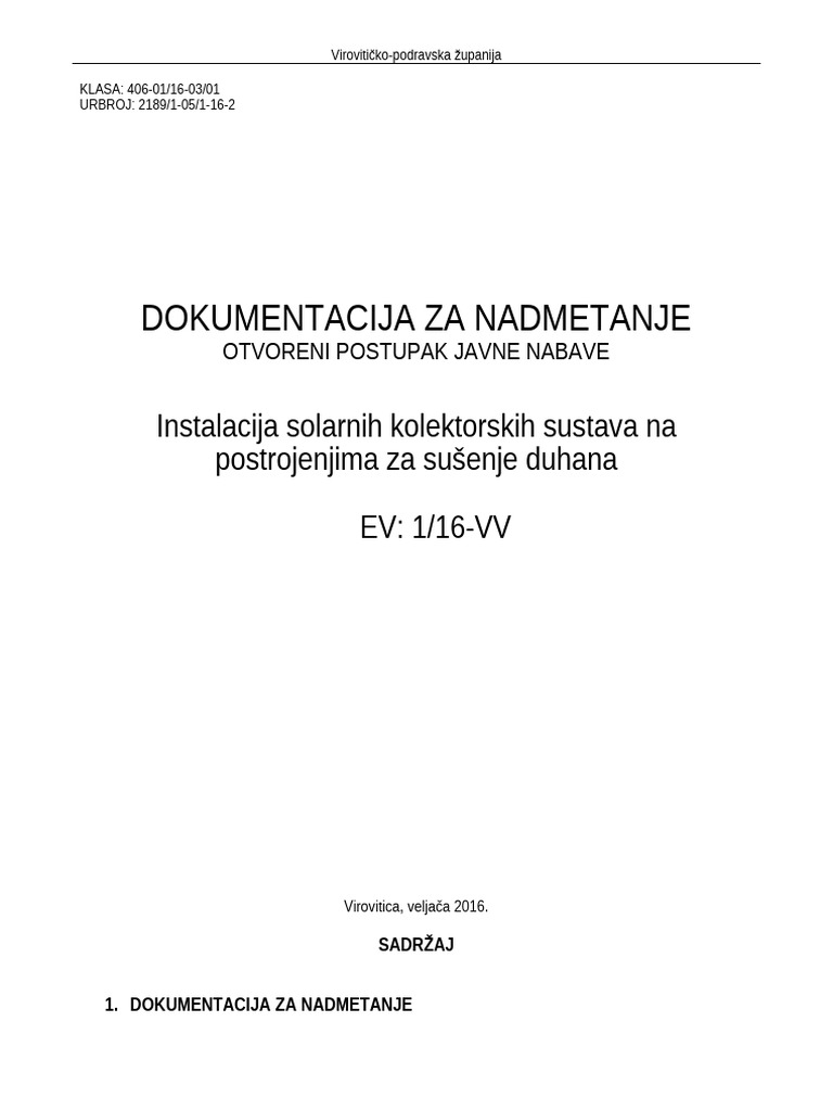 DZN - Instalacija Solarnih Kolektorskih Sustava | PDF