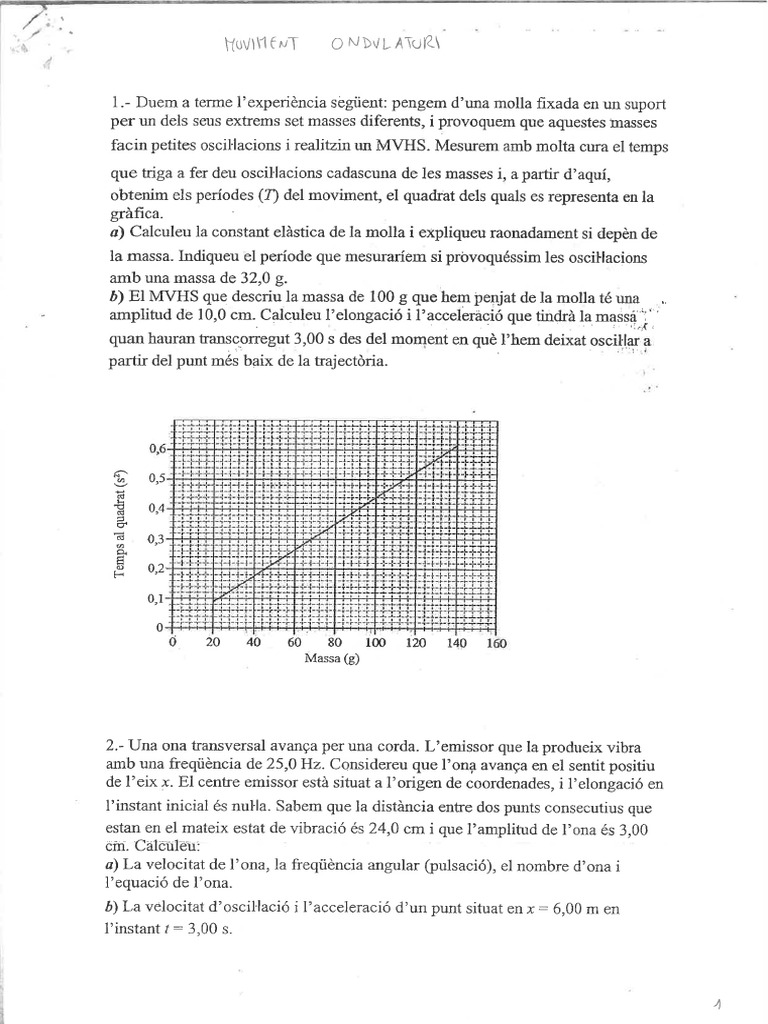 Selectivitat Moviment Ondulatori | PDF
