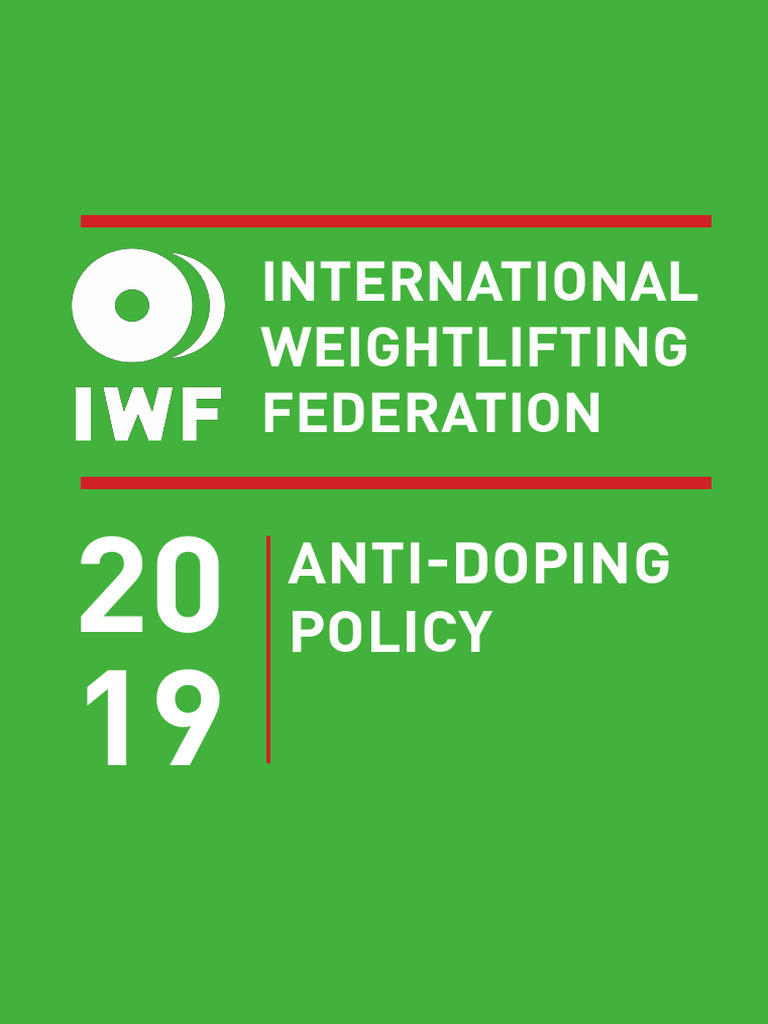 IWF Anti-Doping Policy 2019 | PDF | Burden Of Proof (Law) | Doping In Sport