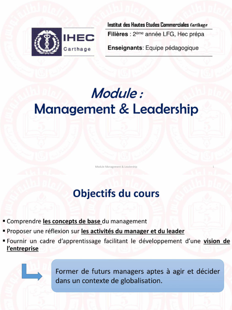 Cours Management Ihec | PDF