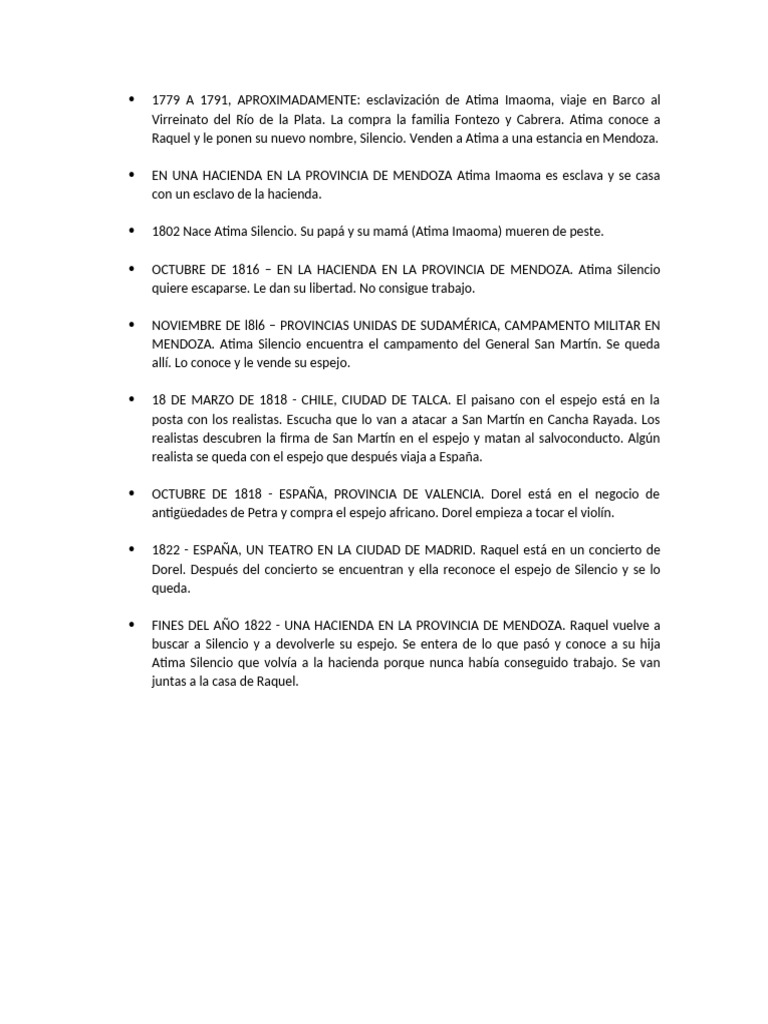 El Espejo Africano Linea de Tiempo | PDF