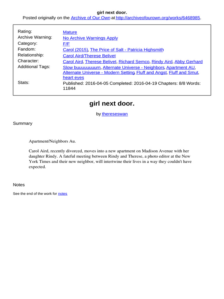 Girl Next Door | PDF