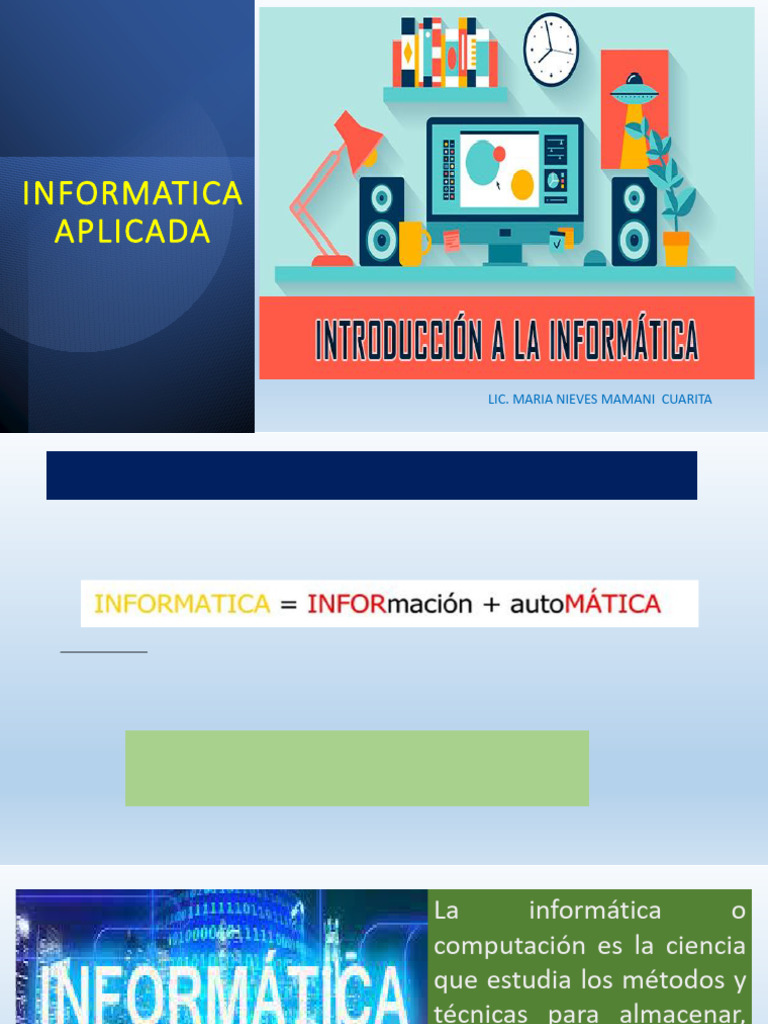 Introducción a la Informática y sus Procesos | PDF | Periférico ...
