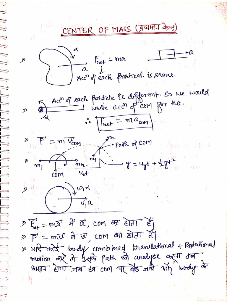 Centre of Mass | PDF