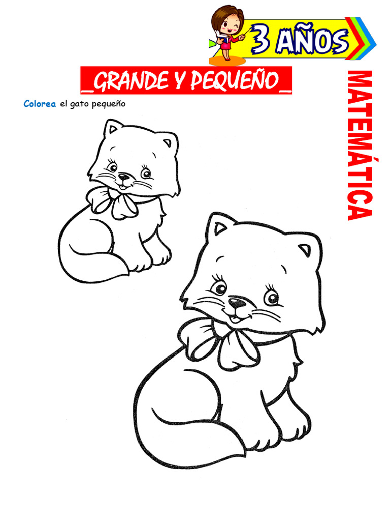 Noción de Grande y Pequeño Para Niños de 3 Años | PDF