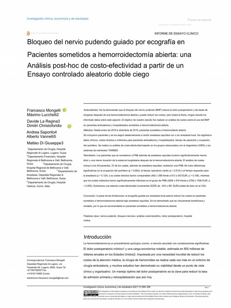 Ultrasound-Guided Pudendal Nerve Block in Patients | PDF | Hemorroides ...
