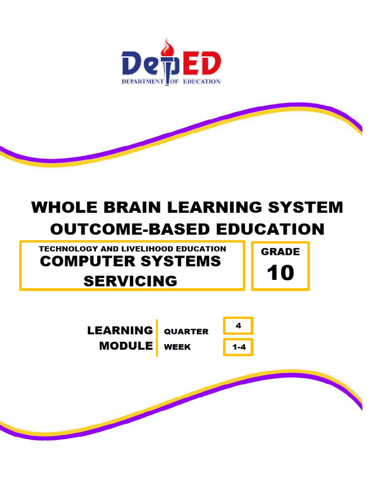 Grade 10 CSS TLE Q4WK1 4 | PDF | Computer Monitor | Video