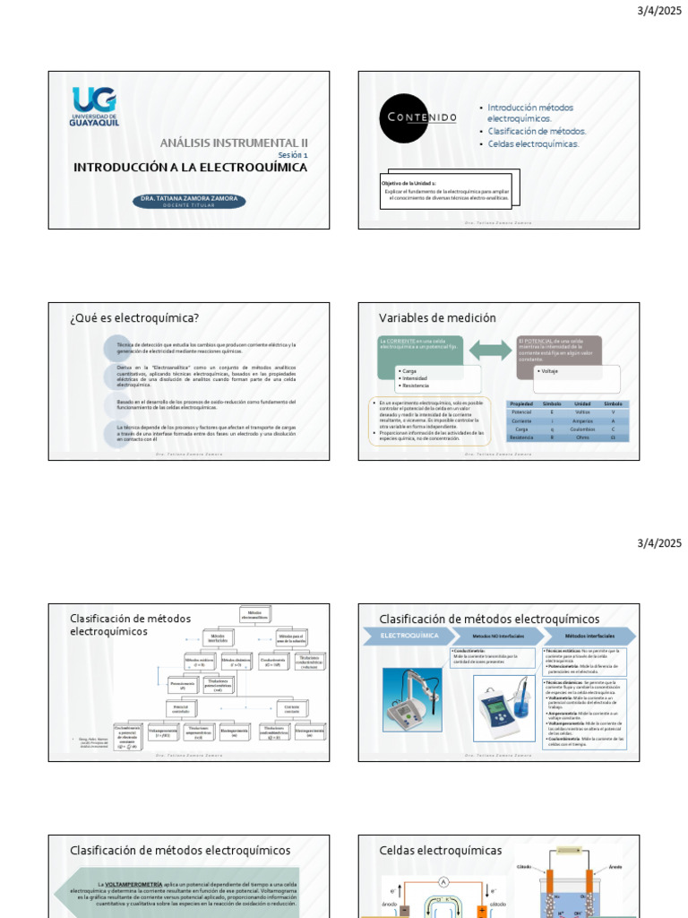 Sesion 1_Introducción Electroquímica | PDF | Redox | Electroquímica