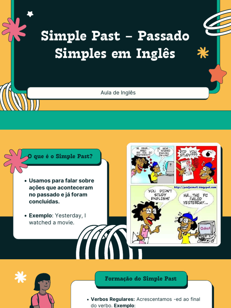 Simple Past - Passado Simples em Inglês PDF | PDF