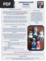 Izzy Doll Pattern | PDF | Knitting | Yarn