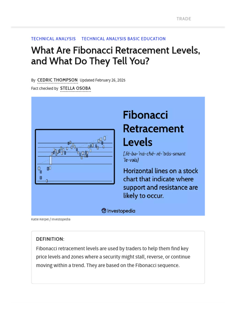 What Are Fibonacci Retracement Levels, and What Do They Tell You | PDF ...