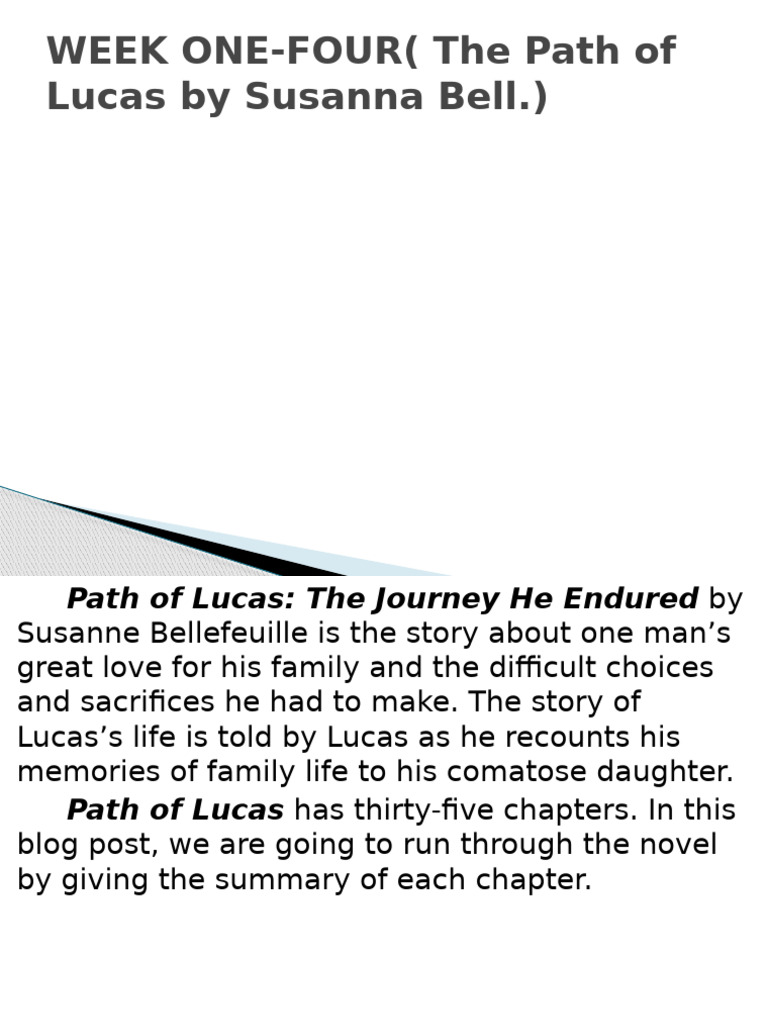 Chapter Summaries of Path of Lucas | PDF | The Canterbury Tales